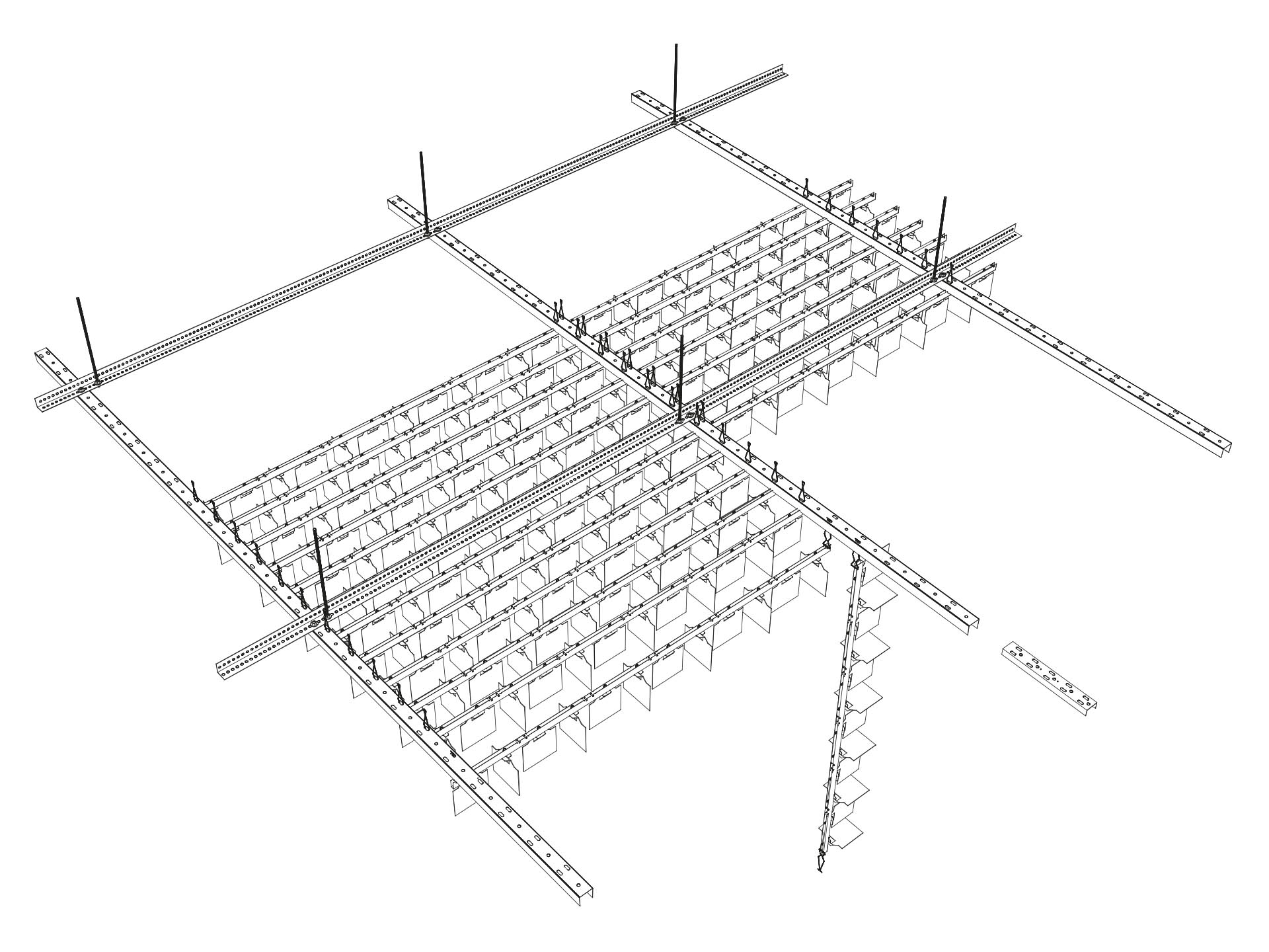 LIVA open-cell ceiling system | durlum GmbH